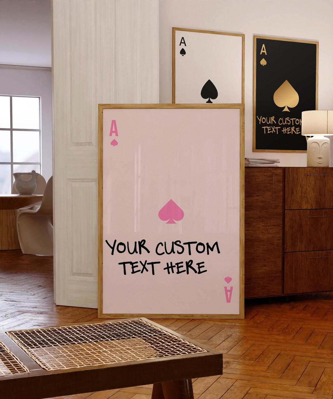 Custom Ace of Hearts Print, Custom Poster, Playing Card Poster, Retro ...
