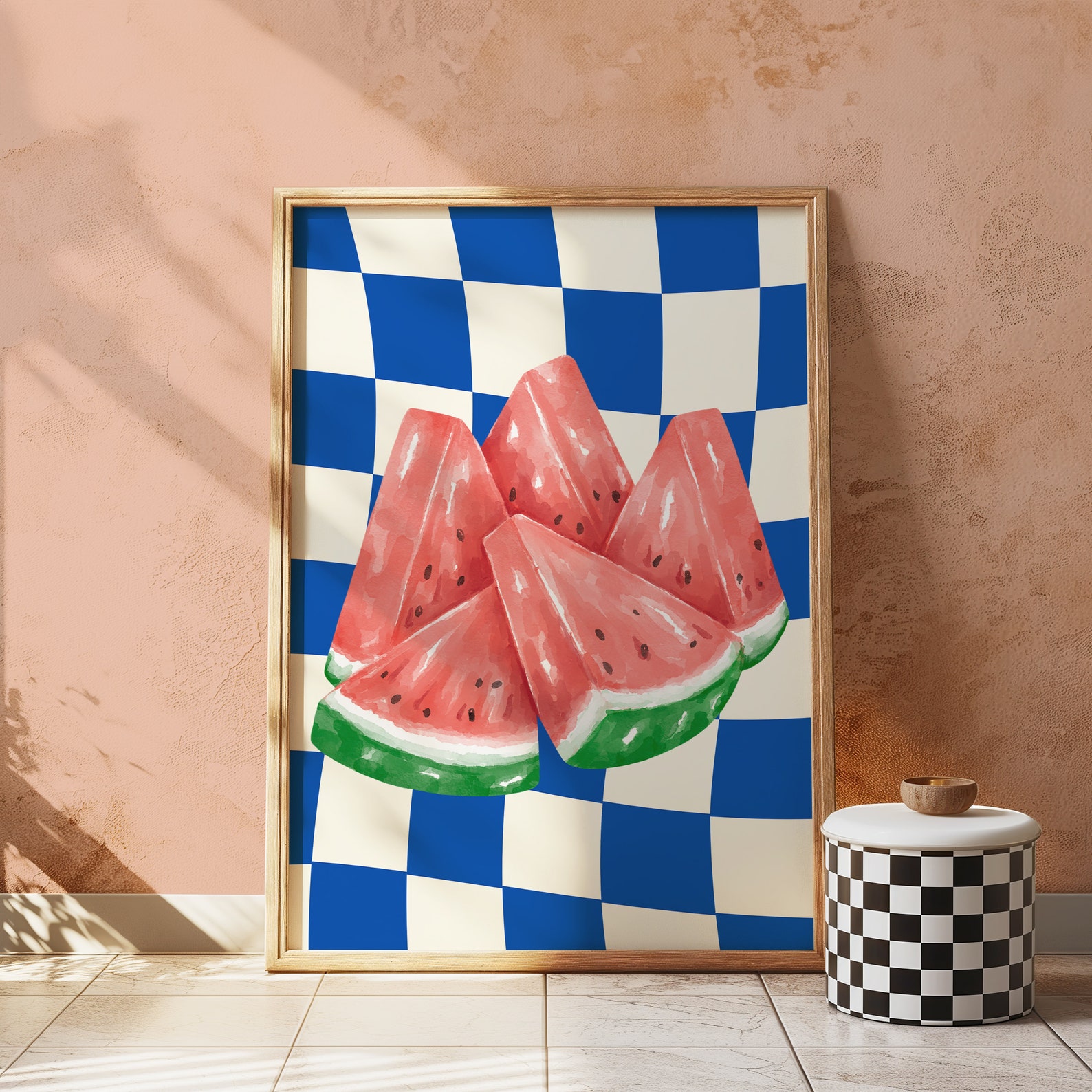 Set of 3 Fruits Wall Art, Preppy Poster, Digital Print, Fruits ...