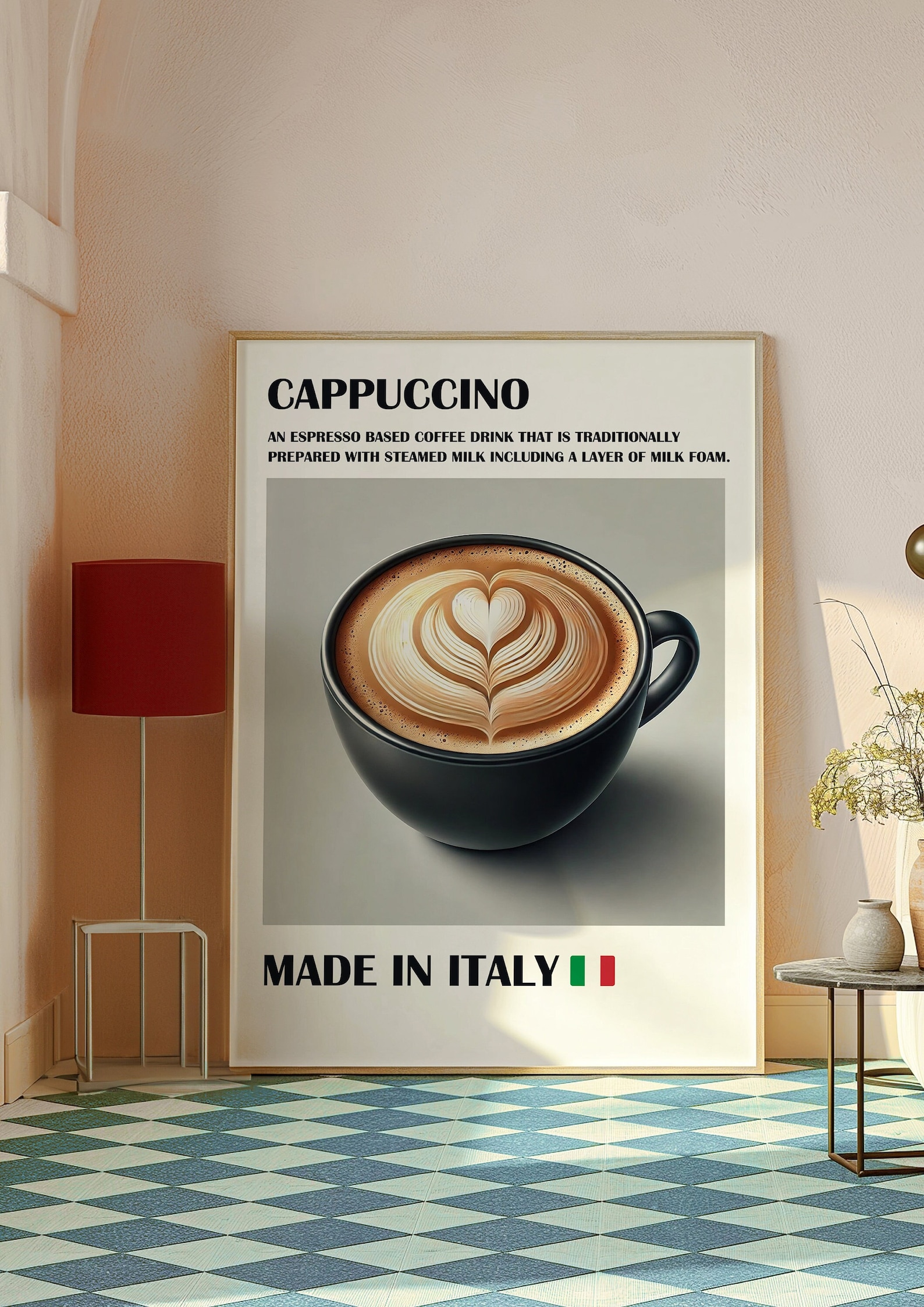 Coffee Print, Italian Cappuccino Digital Print, Cappuccino Wall Art ...