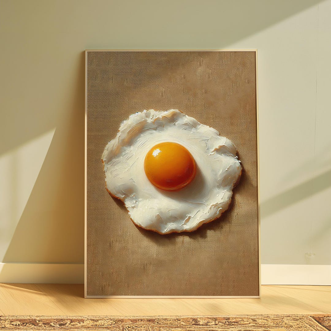 Egg Poster, Egg Print, Kitchen Print, Kitchen Wall Art, Preppy Wall Art ...