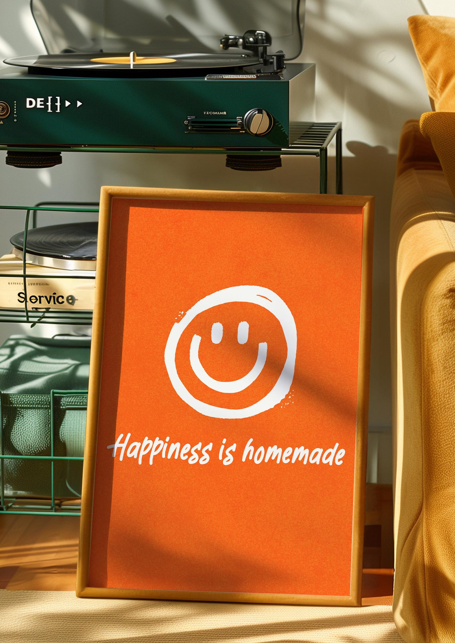 Happiness is Homemade Print, Quotes Poster, Maximalist Wall Art, Trendy ...