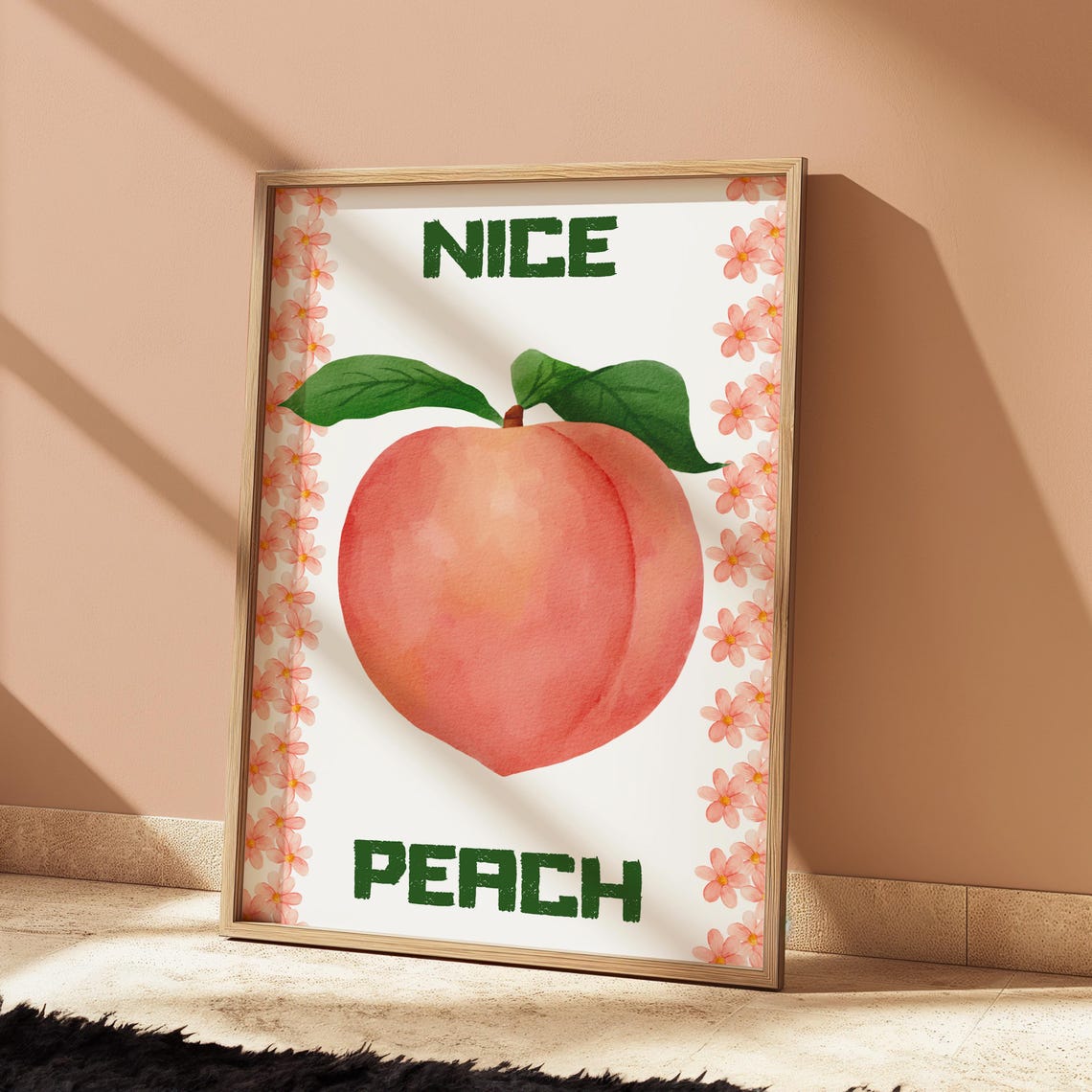 Nice Bum Art Print, Nice Peach Wall Art, Magazine Cover Aesthetic ...