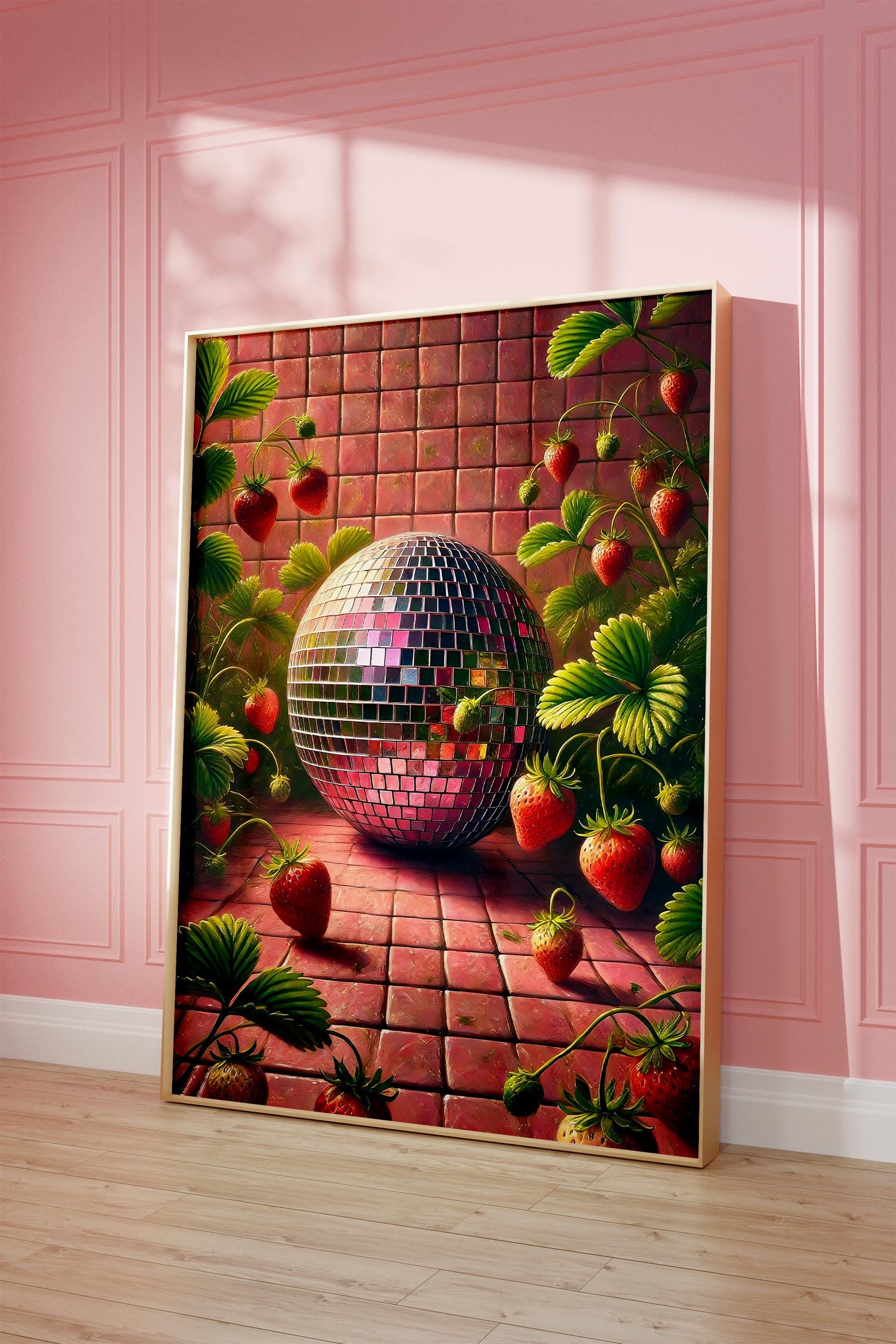 Set of 6 Disco Ball Prints, Preppy Wall Art, Digital Print, Retro Disco ...