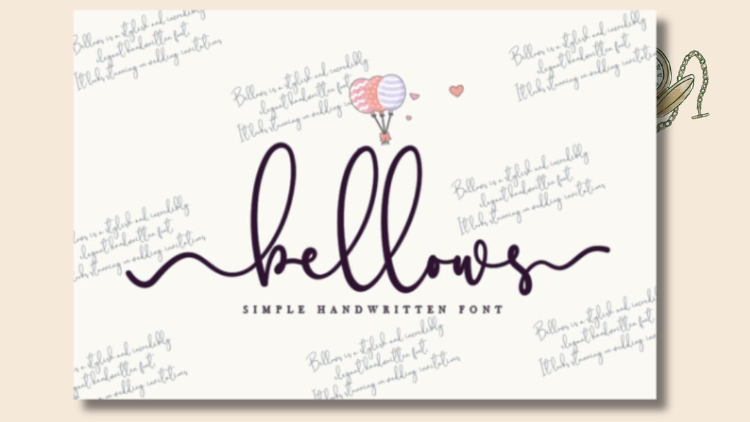 Bellows Font, Serif Font, Stylish Font, Display Font, Calligraphy Font ...