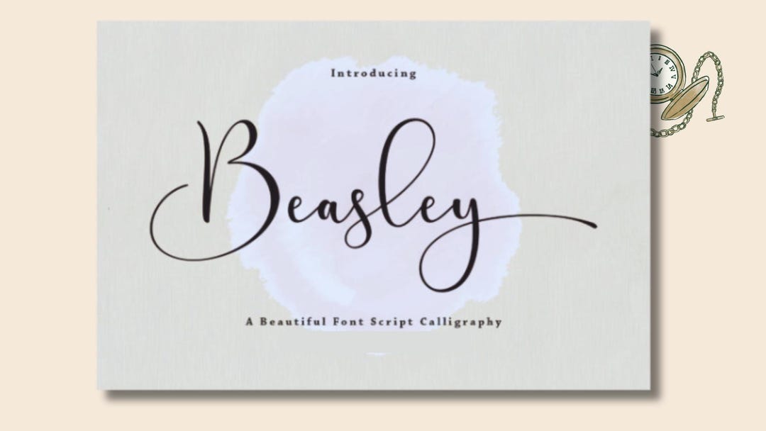Beasley Font, Serif Font, Stylish Font, Display Font, Calligraphy Font ...