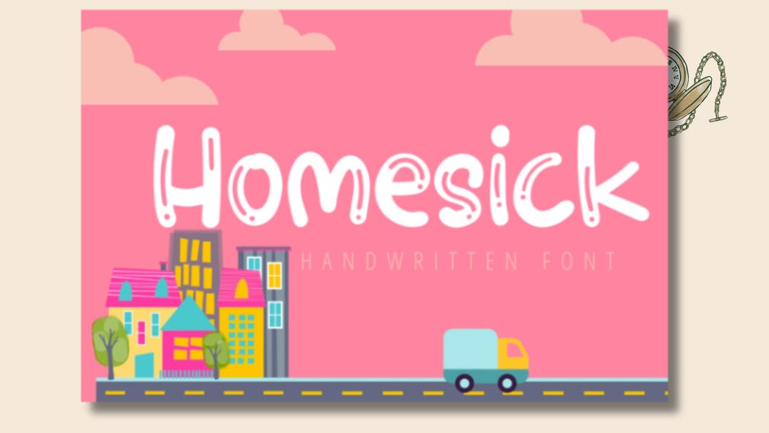Homesick Font, Lovely Handwritten Stylish Fonts, Calligraphy Fonts ...
