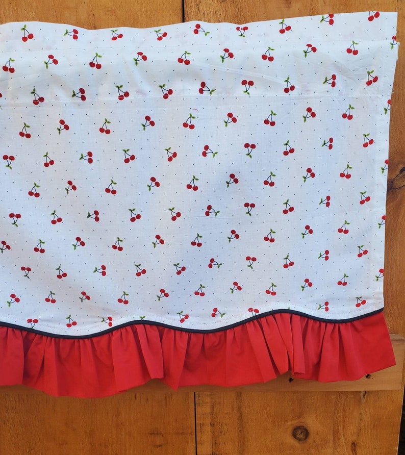 Cheery Cherry Valances FREE SHIPPING - Etsy
