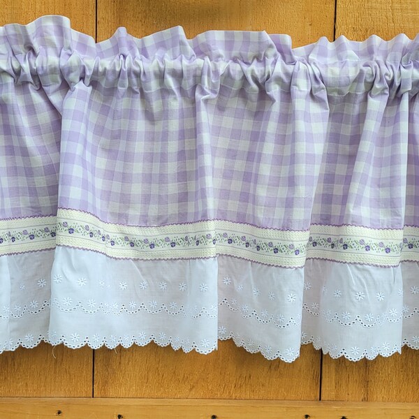 Gingham Valance - Etsy