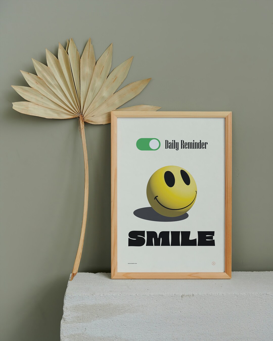 Daily Reminder Smile Art Print - Etsy