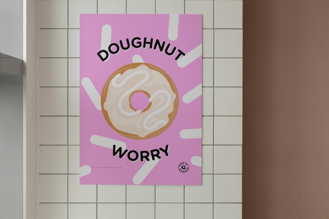 Doughnut Worry Digital Art Print - Etsy