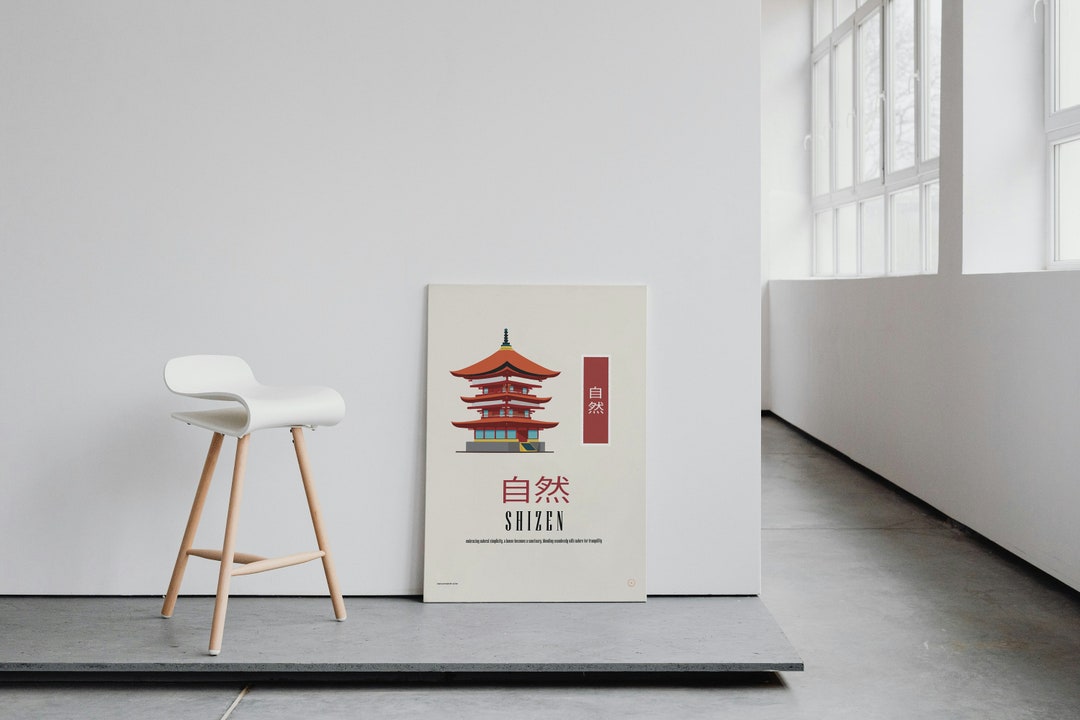 Shizen Japanese Digital Art Print - Etsy