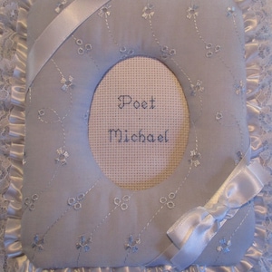 BABY BOY / GIRL Eyelet Custom Personalized Fabric Photo Album ...
