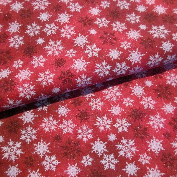 Red Christmas Fabric - Etsy
