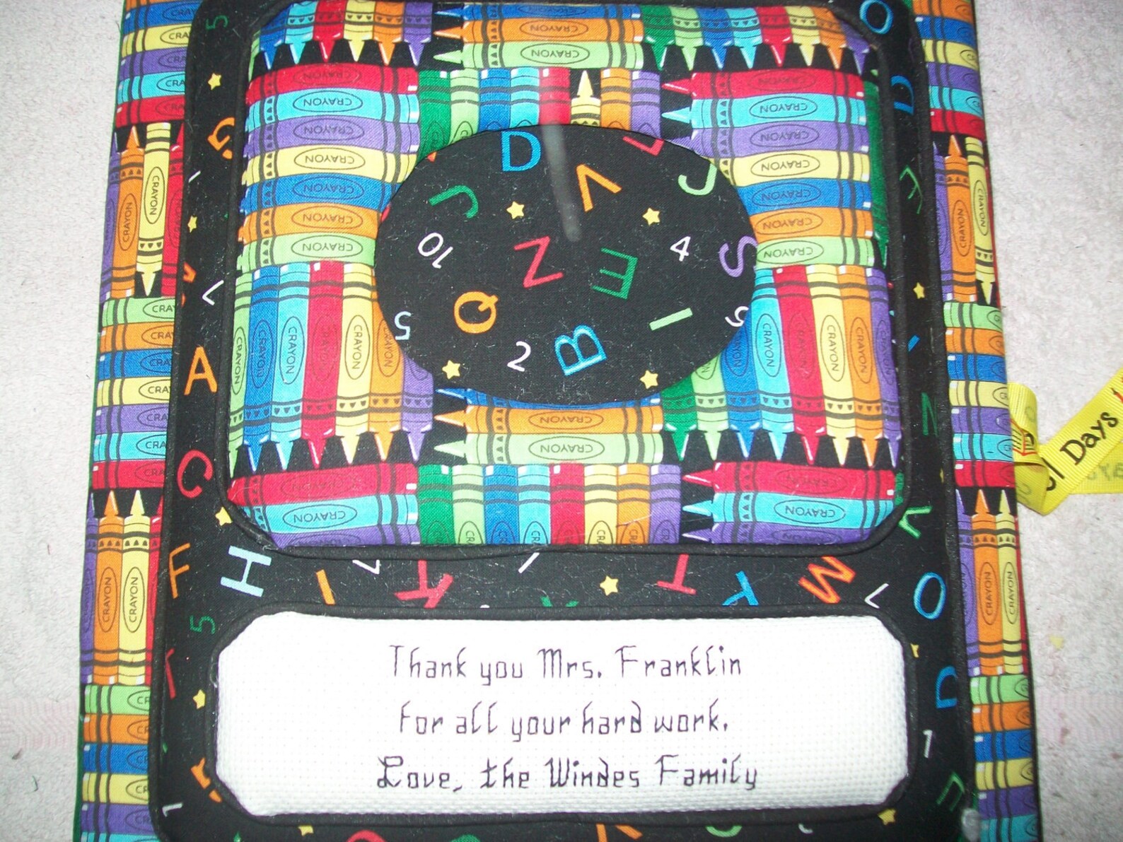 School Days / Memory Book Personalized Fabric Photo Album / - Etsy