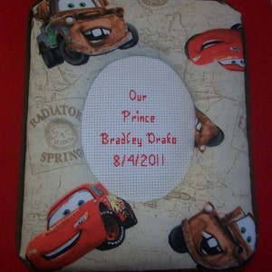 CARS Custom Personalized Fabric Photo Album / Scrapbook Brag Book ...