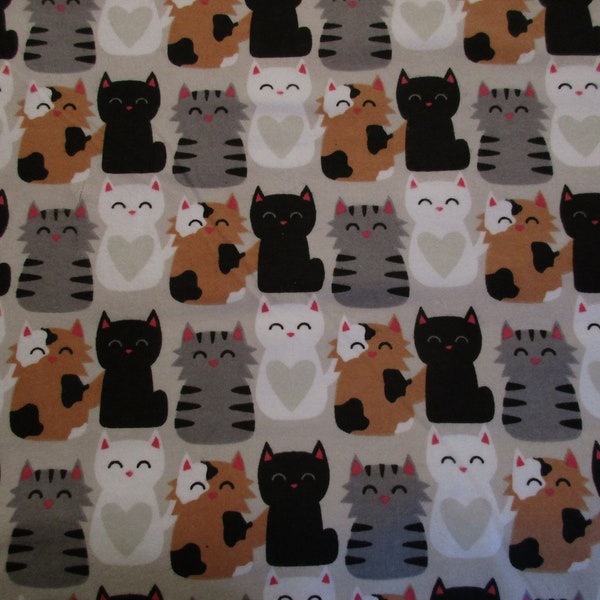 Flannel Kitten Fabric - Etsy