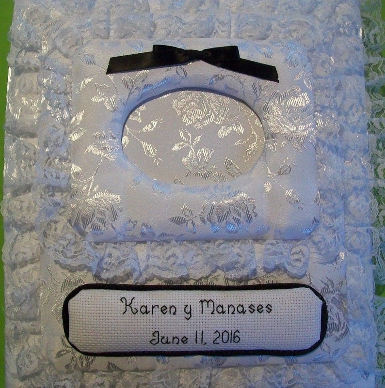 WEDDING Personalized Photo Frame Fabric Photo Album / Scrapbook - Etsy