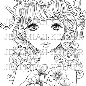 Hana Coloring Page - Etsy Canada