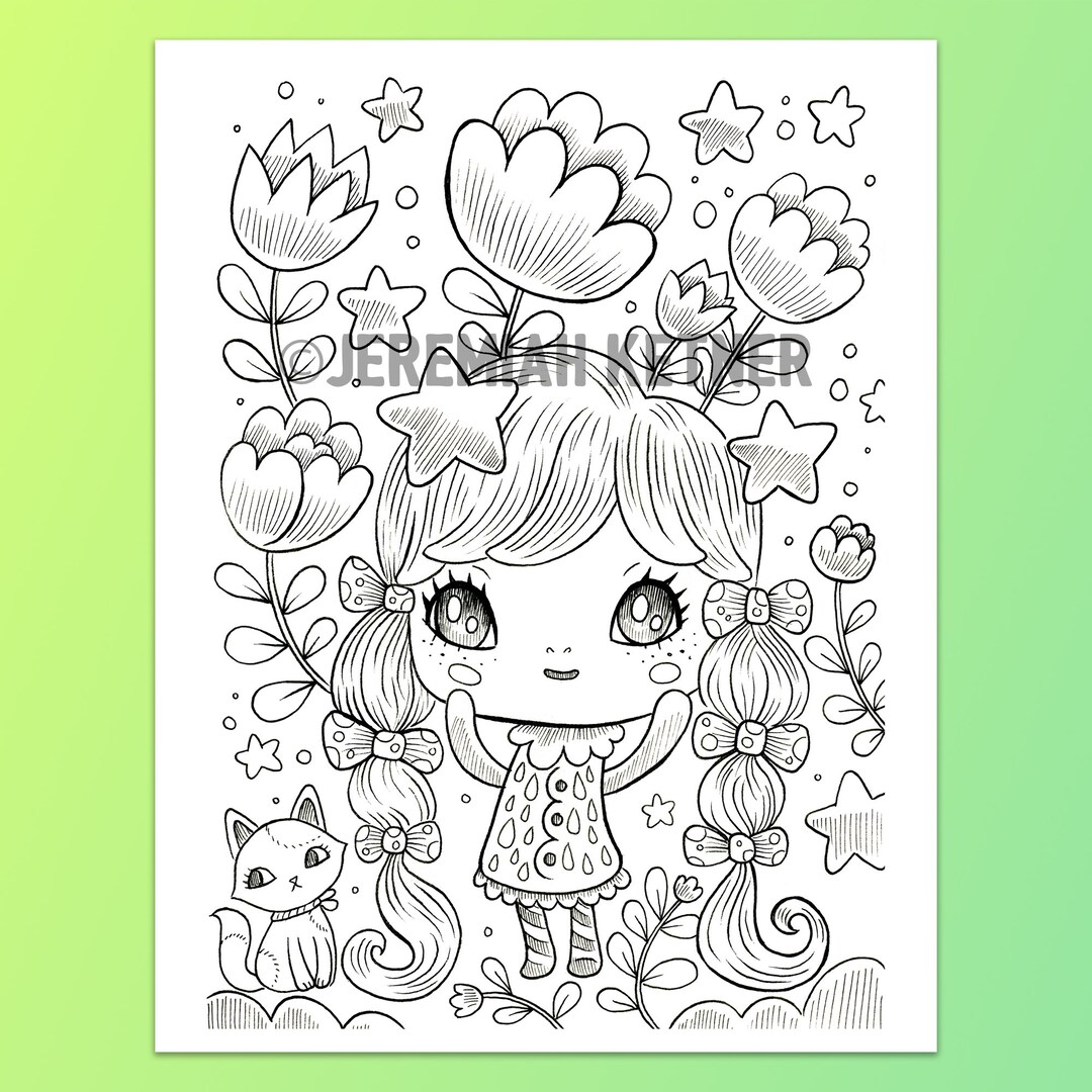 Magical Day Coloring Page - Instant Download - Etsy