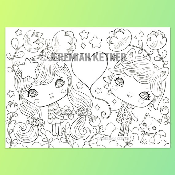 Happy Day Coloring Page Instant Download | Etsy