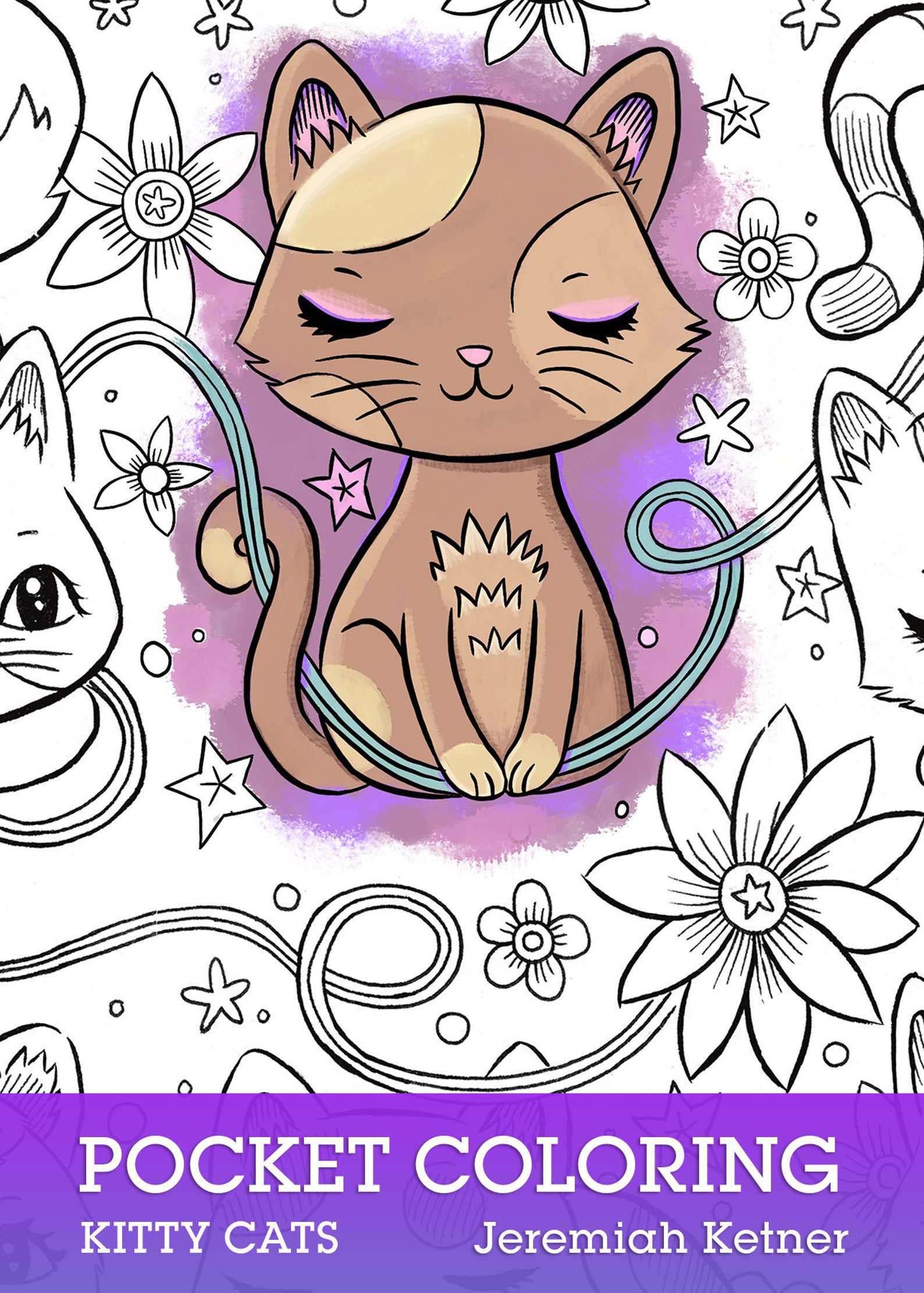 Pocket Coloring Book Kitty Cats PDF Download Jeremiah - Etsy