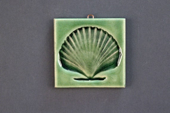 3x3 hanging shell tile | Etsy