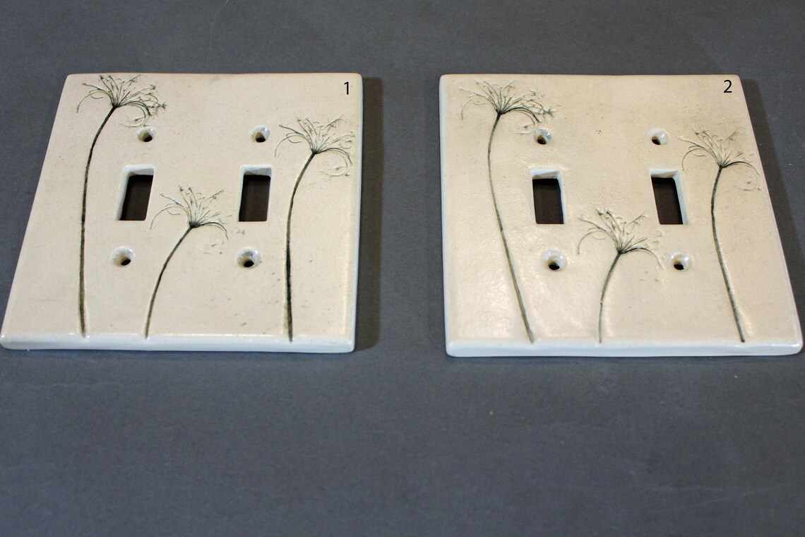 Ceramic- Outlet/light Covers Queen Anne's Lace - Etsy