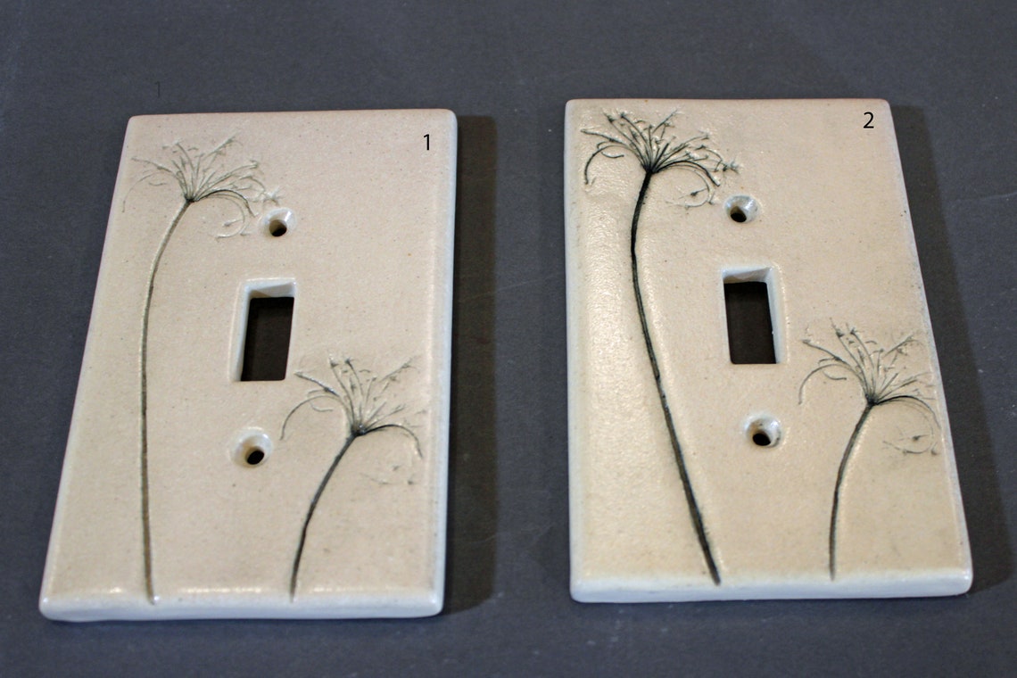 Ceramic Outlet/light Covers Queen Anne's Lace - Etsy