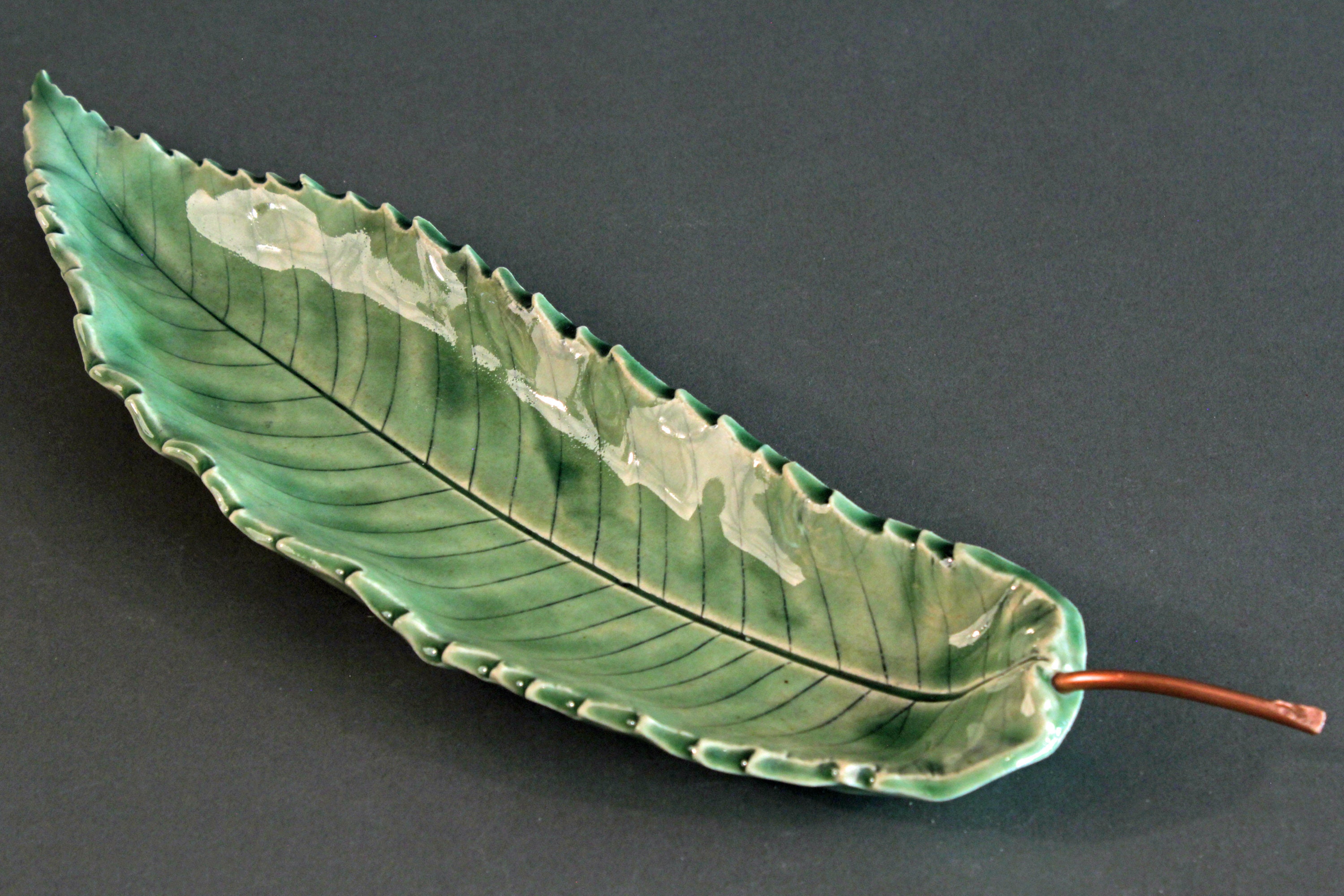 American Chestnut Leaf-ceramic Dish - Etsy