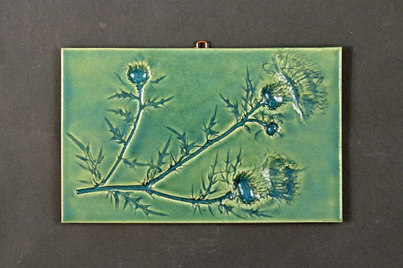 5"x8" Thistle Ceramic Tile - Etsy