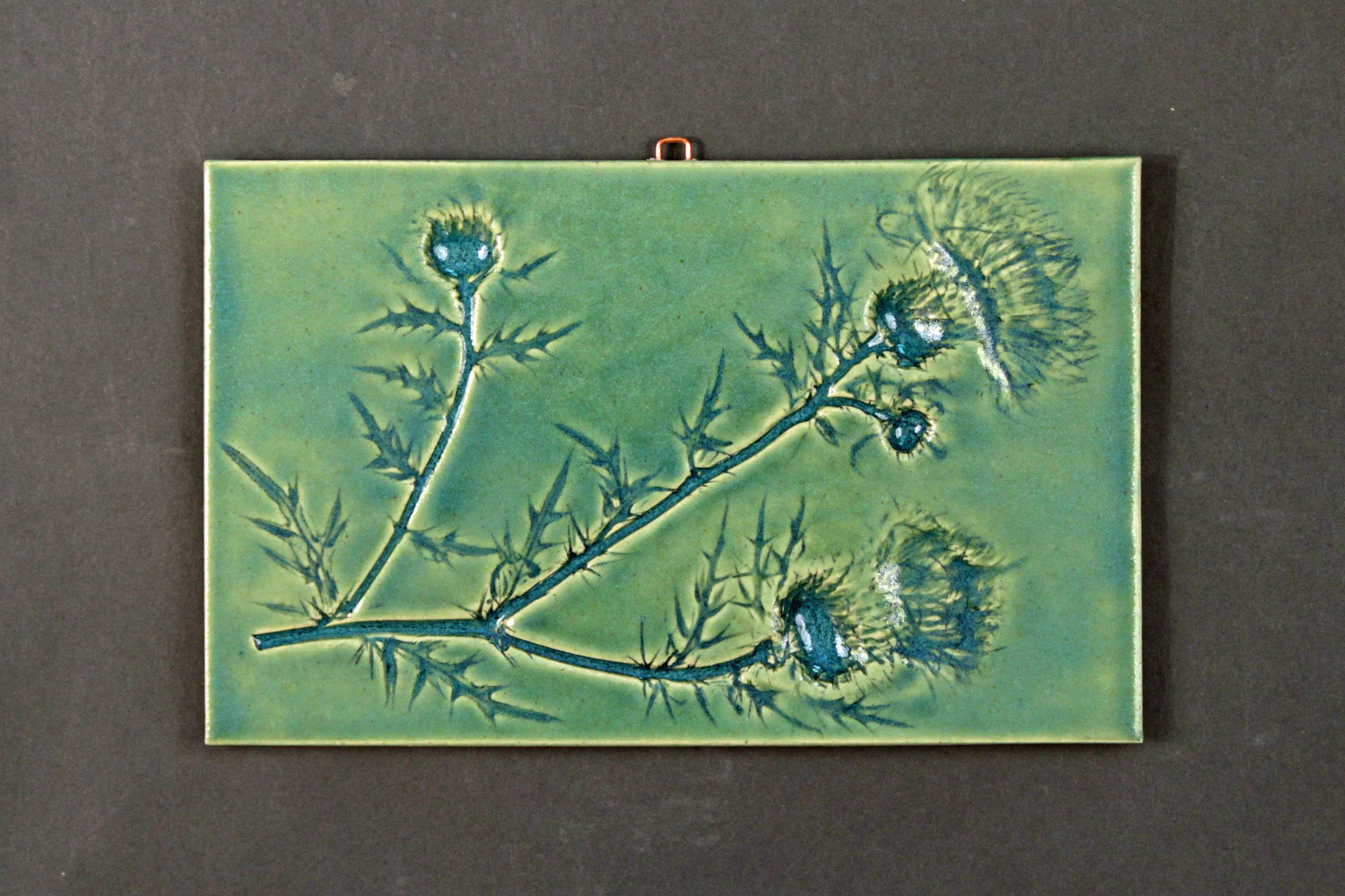 5"x8" Thistle Ceramic Tile - Etsy