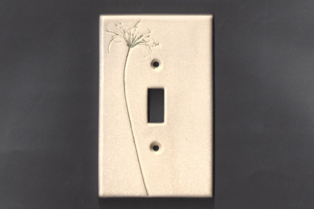 Ceramic- Outlet/light Covers Queen Anne's Lace - Etsy