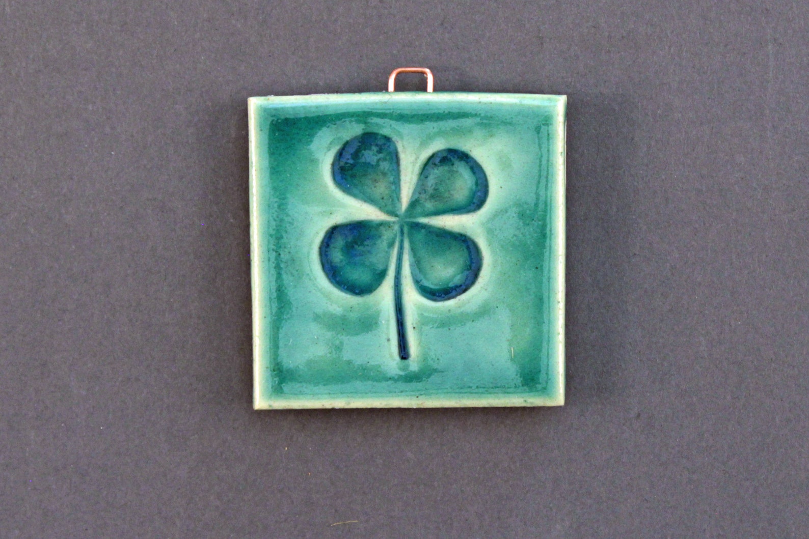 2x2 Ceramic 4 Leaf Clover Tile - Etsy