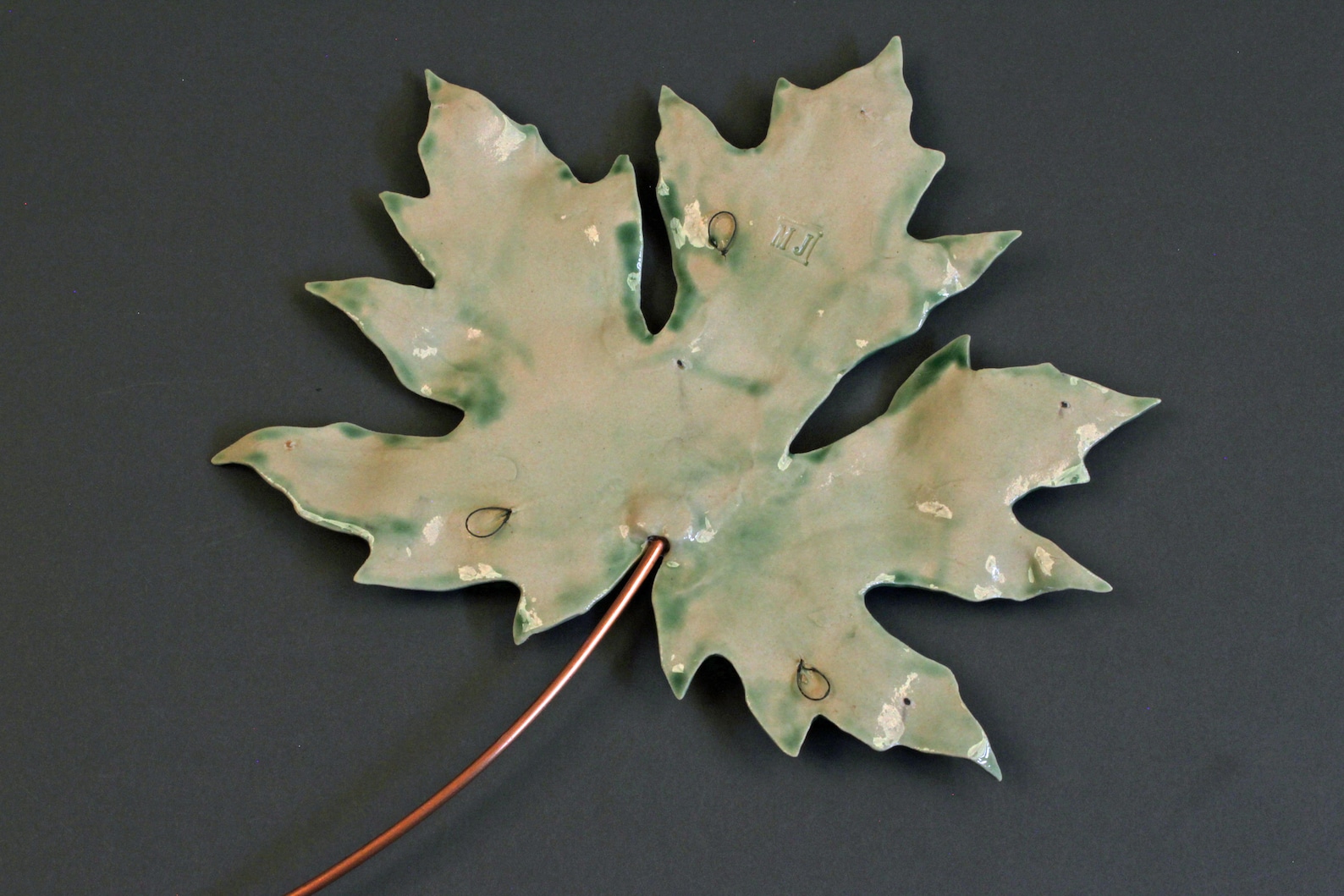 Big Leaf Maple Ceramic Hanging Leaf | Etsy