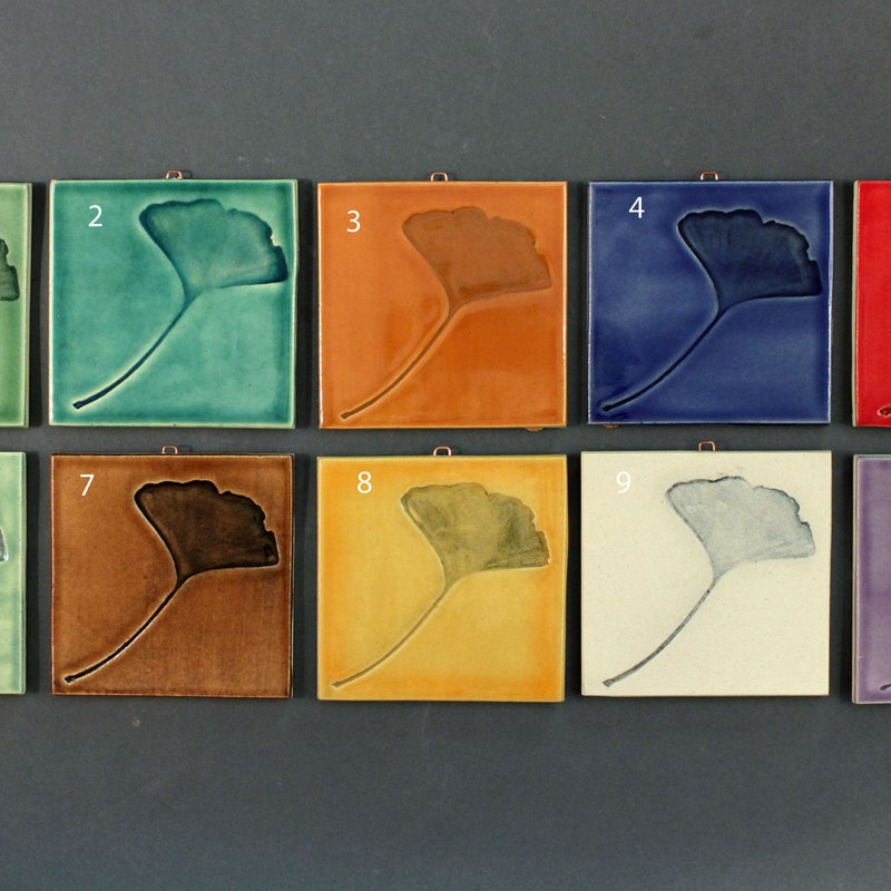 Ginkgo Leaf Tile - Etsy