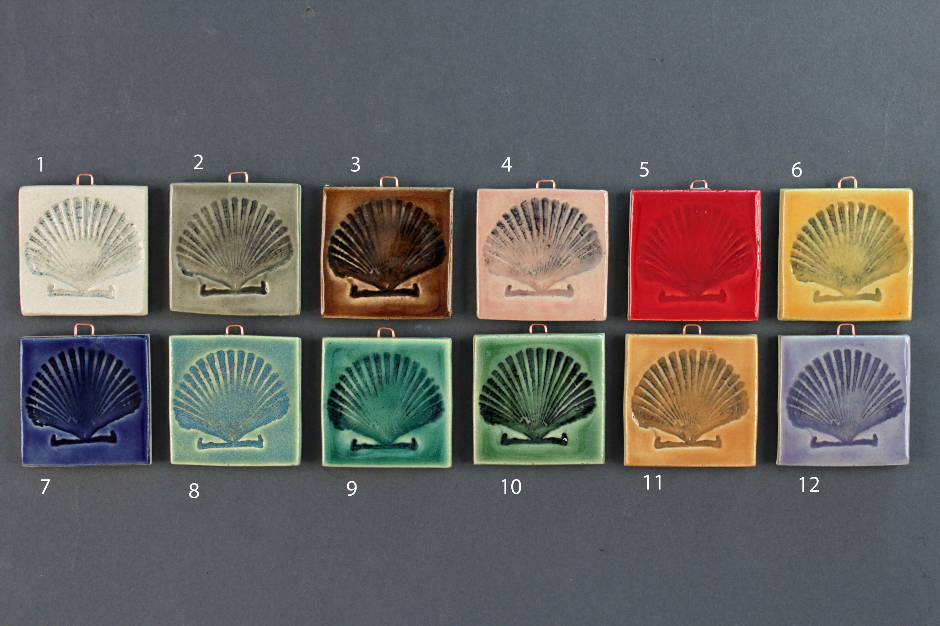 2x2 Shell Ceramic Tile - Etsy