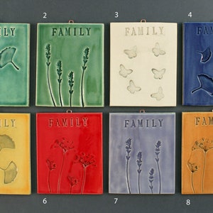 4"x5" Ceramic Word Tile-family - Etsy