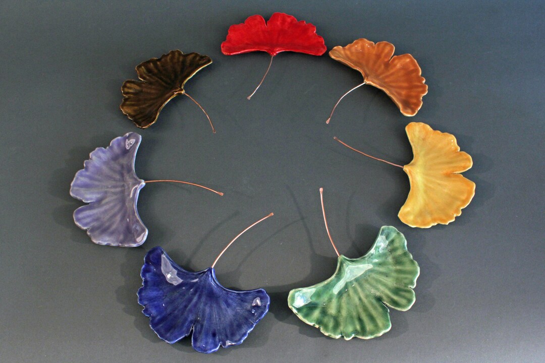 Ceramic Ginkgo Leaf Dish - Etsy