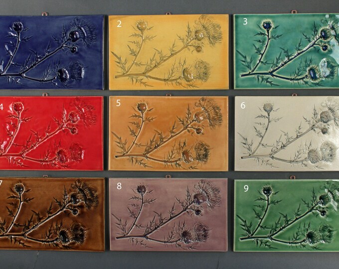 5x8 Thistle Ceramic Tile - Etsy