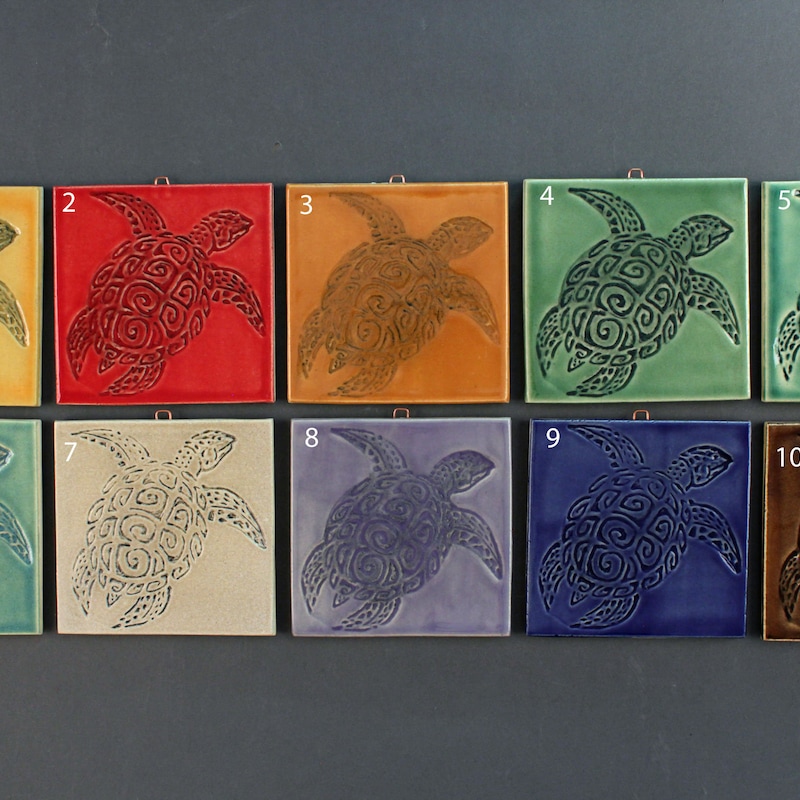 Turtle Mosaic Tile - Etsy