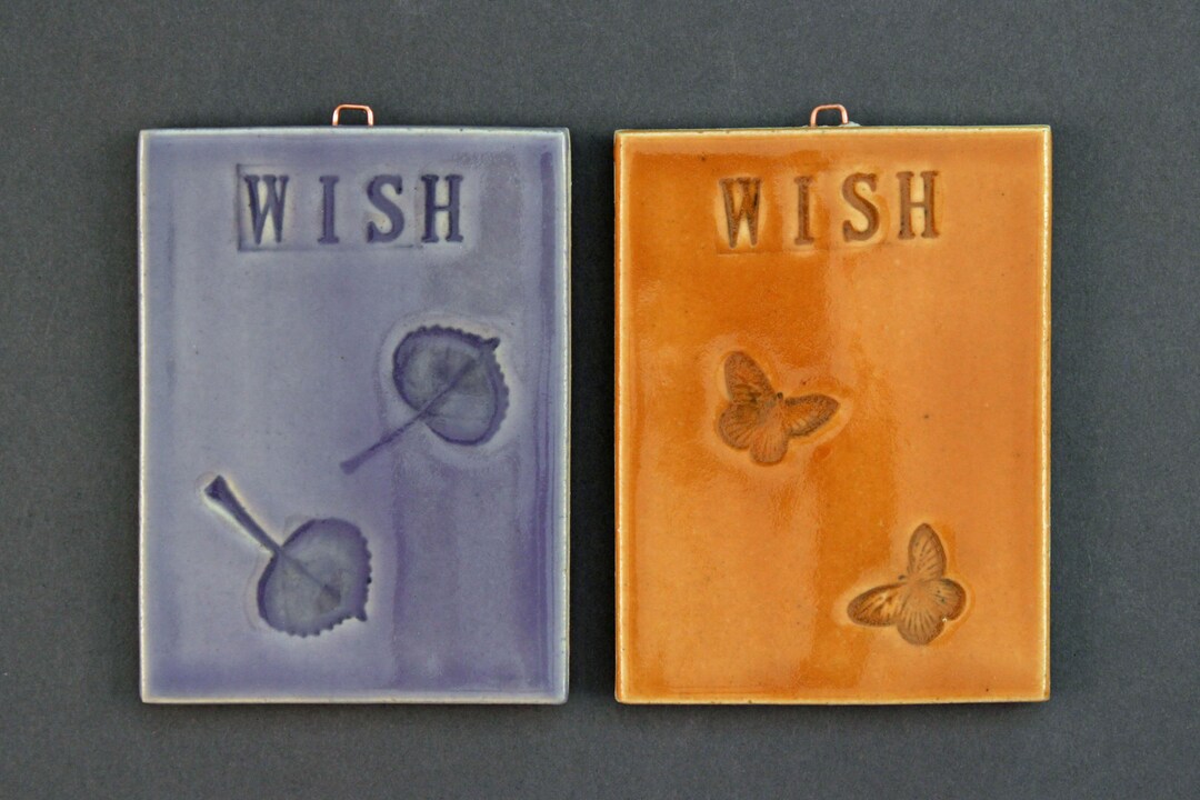 3"x4" Wish Ceramic Word Tile - Etsy