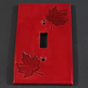 Ceramic Maple Leaf Outlet/light Covers - Etsy