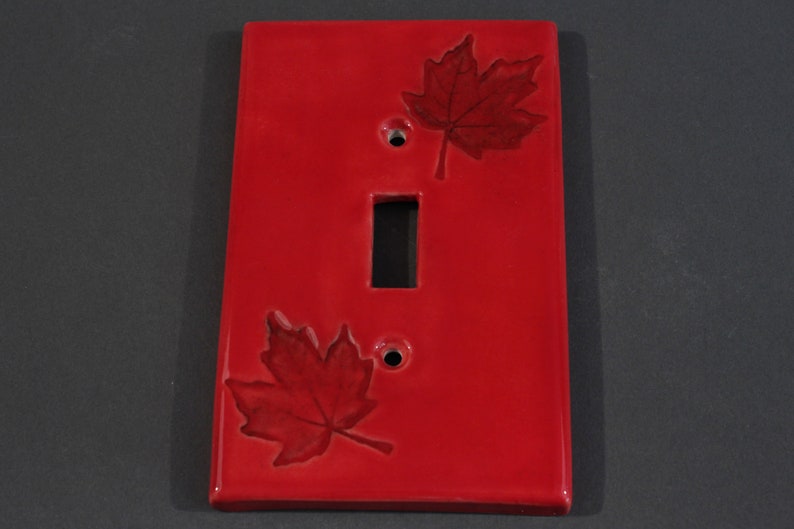 Ceramic Maple Leaf Outlet/light Covers - Etsy