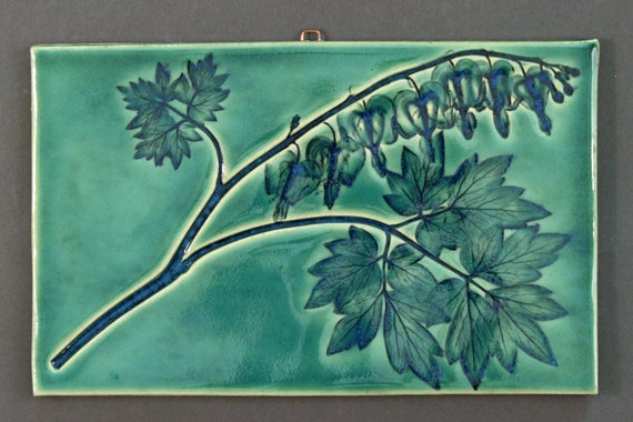5x8 Bleeding Heart Ceramic Tile | Etsy