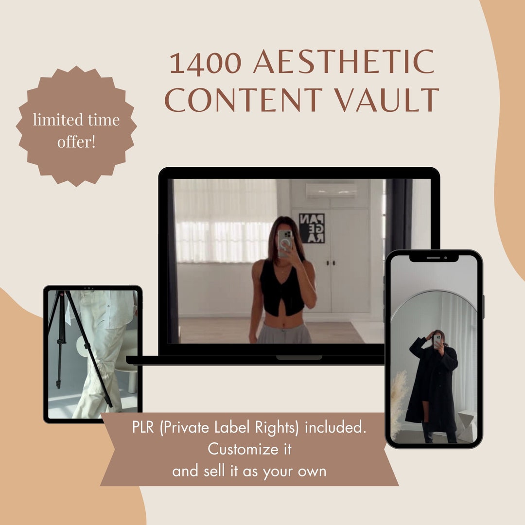1400 Aesthetic Content Vault, Digital Art Bundle for Creatives, UGC ...