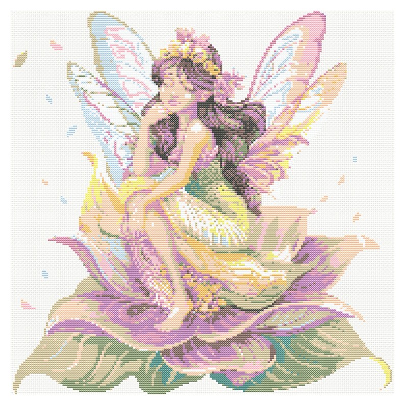 Fairy Cross Stitch Pattern, PDF Pattern, PDF Download, Modern Cross ...