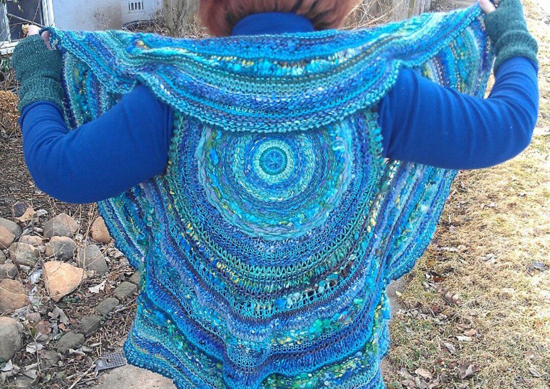 PATTERN Joyful Journey Shrug - Circle Weaving and Knitting Combined - Etsy