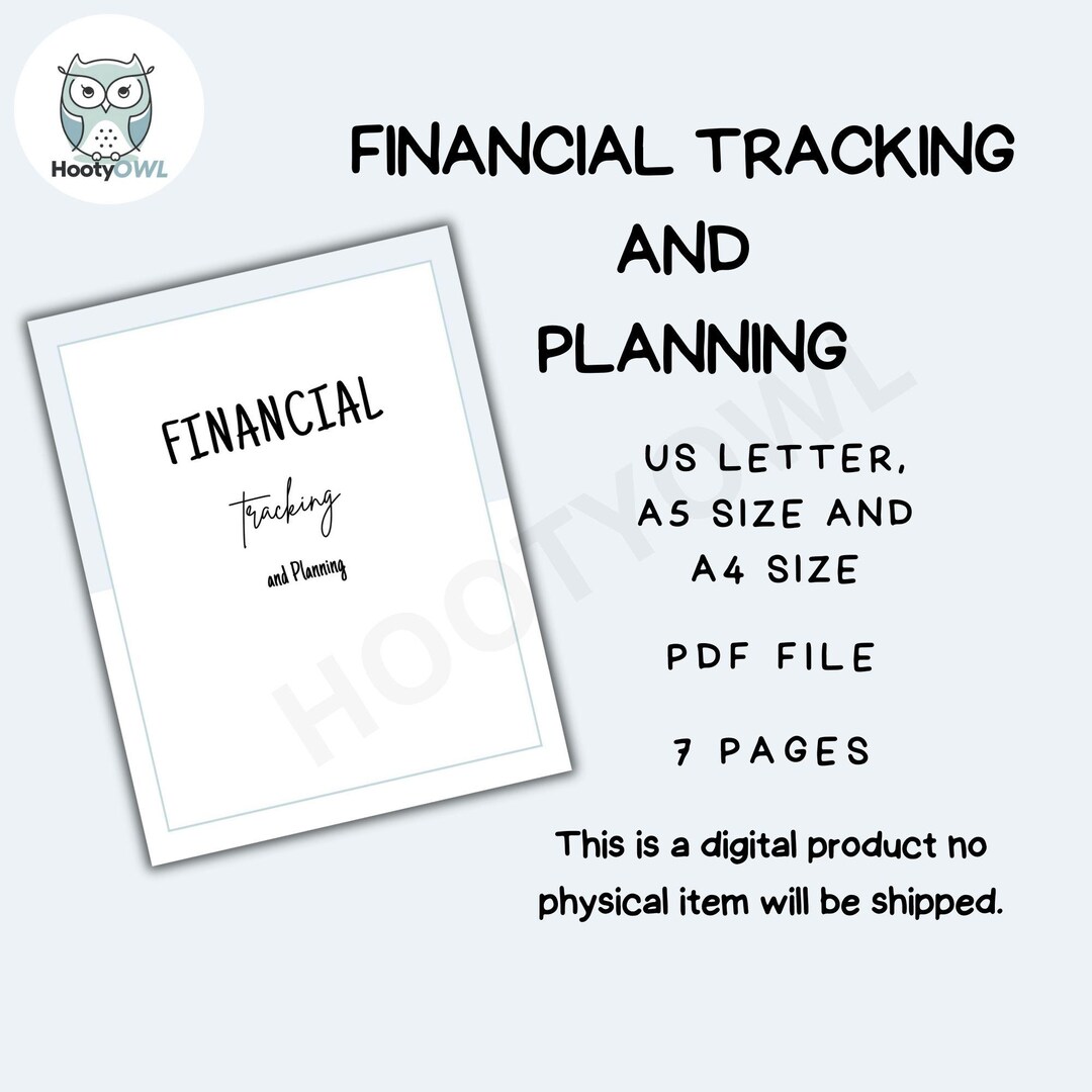 Financial Planner, Budget Tracker, Expense Savings Log, Financial ...