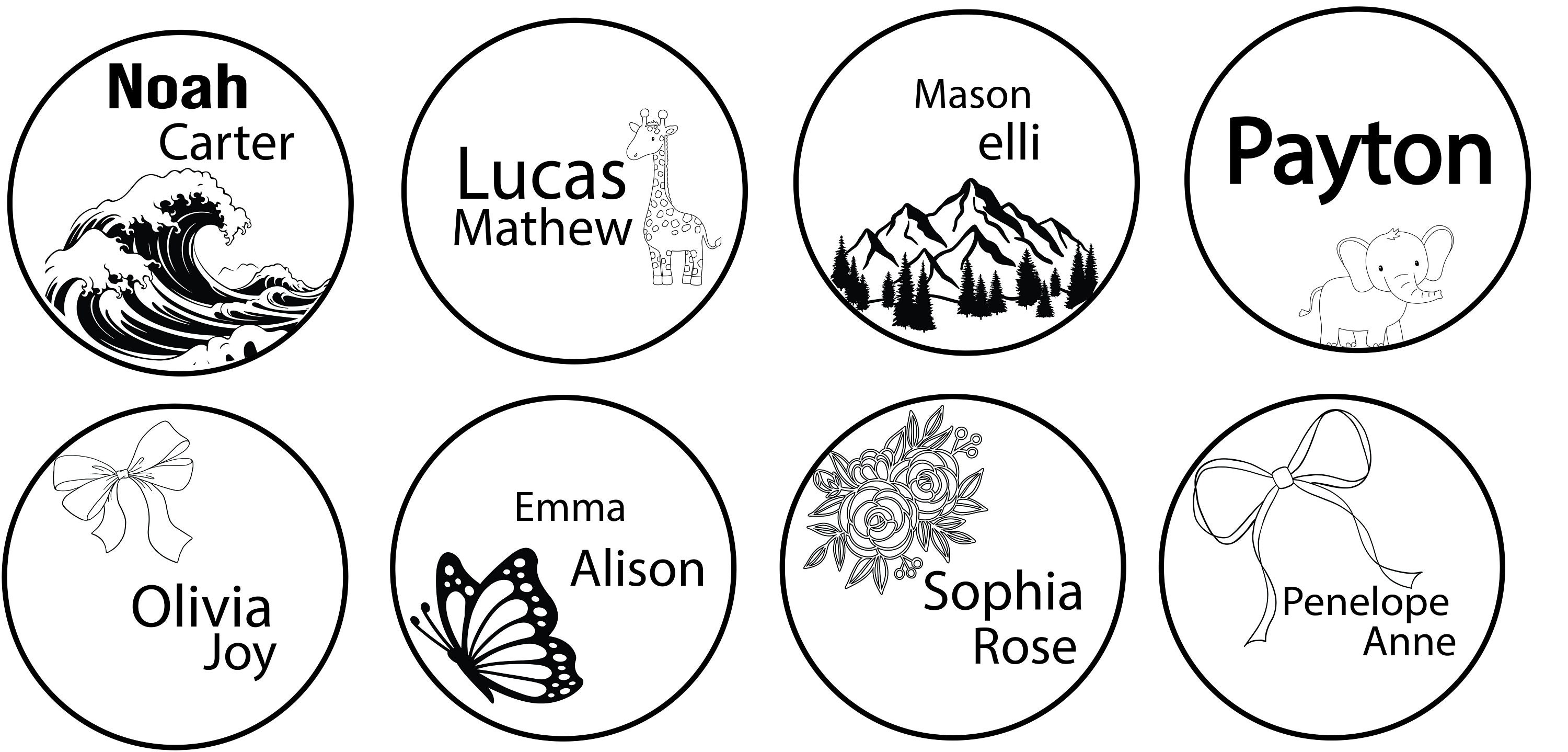 Engraved Baby Name Sign / Wooden Name Sign / Baby Name Plaque / Name ...