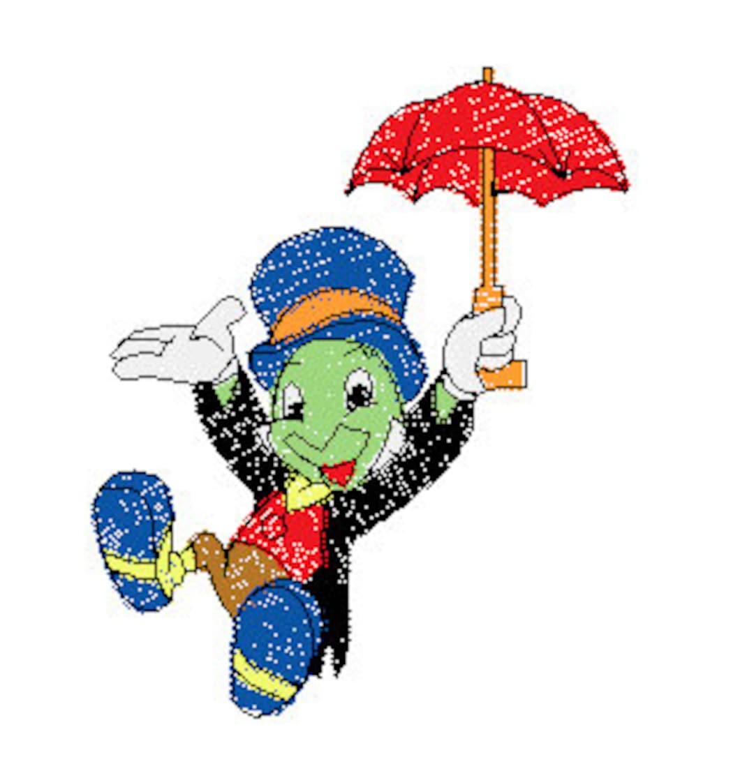 Jiminy Cricket Digital Embroidery File - Etsy